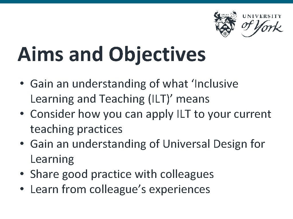 To boldly go Creating Inclusive Learning and Teaching