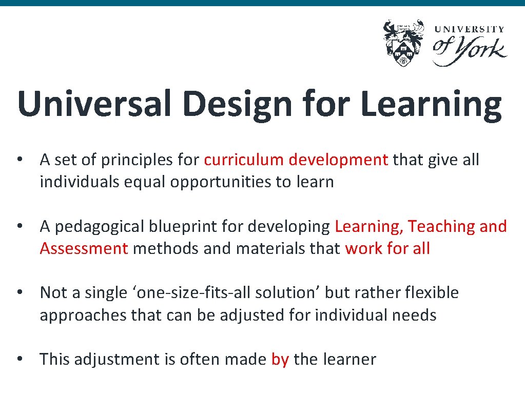 To boldly go Creating Inclusive Learning and Teaching