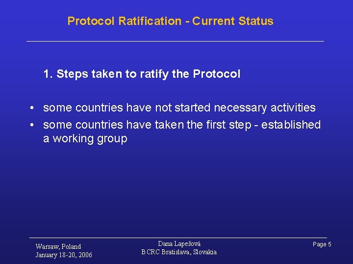 BASEL CONVENTION REGIONAL CENTRE BRATISLAVA SLOVAK REPUBLIC Difficulties