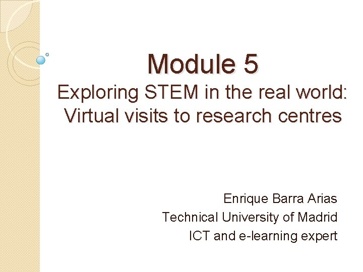 Module 5 Exploring STEM in the real world