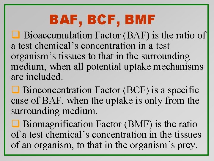 Environmental Endocrine Disruptors Part II Bioaccumulation Hypothalamus ...