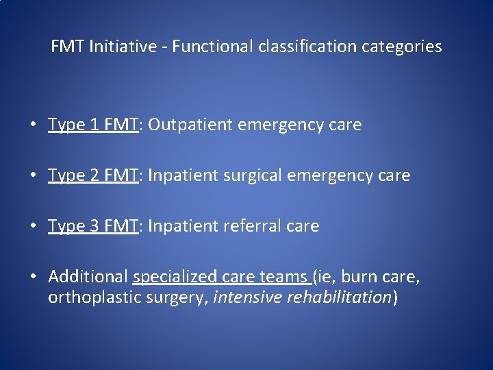 Development of an ISPRM rapid rehabilitation response capability