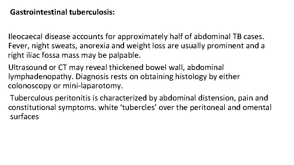 TUBERCULOSIS Tuberculosis TB is an infectious disease caused