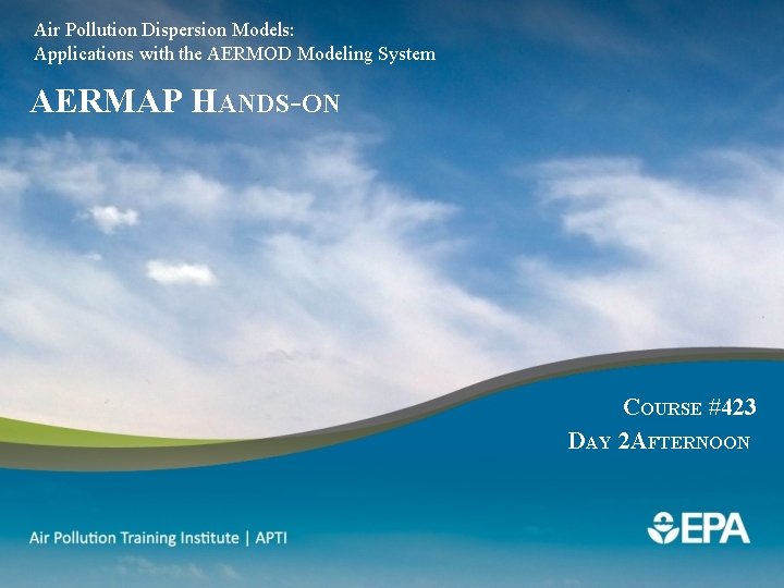 Air Pollution Dispersion Models Applications with the AERMOD