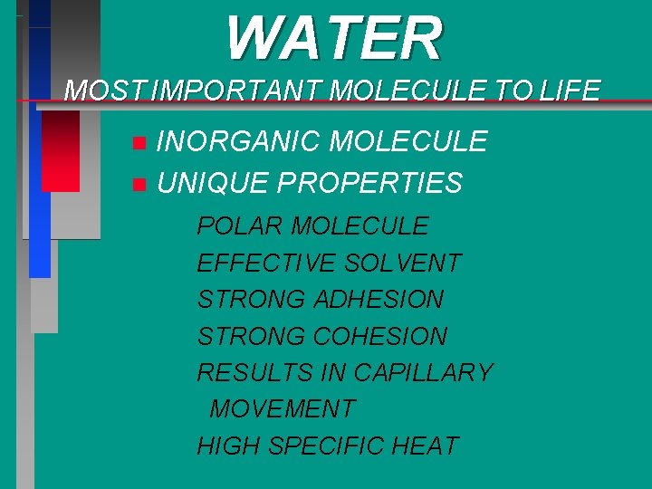 Chemistry of Life Chapter 3 Biology Mr Gilbertson