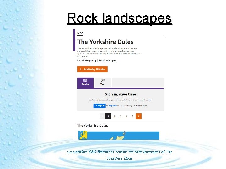 KS 3 Geography Rivers rocks Can you remember