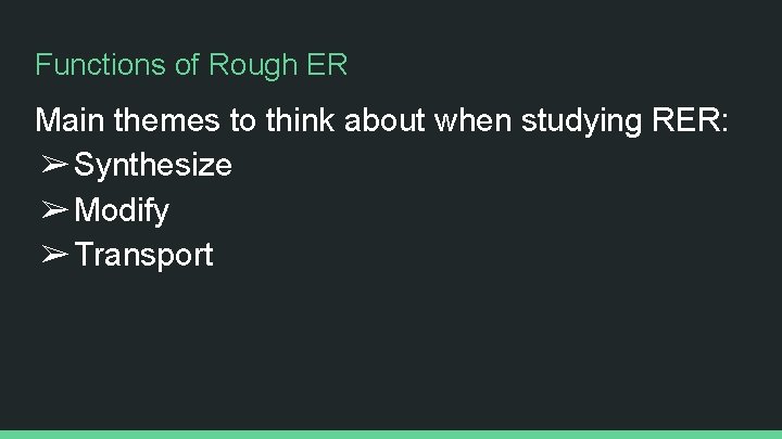 All Parts of The Endoplasmic Reticulum ER By