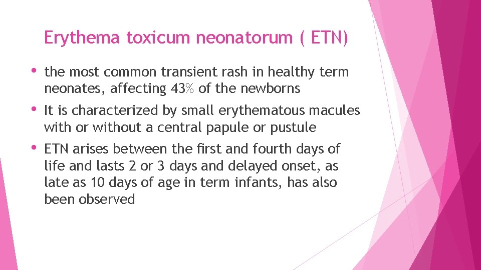 Common Transient Neonatal Dermatoses Harpers Textbook of Pediatric