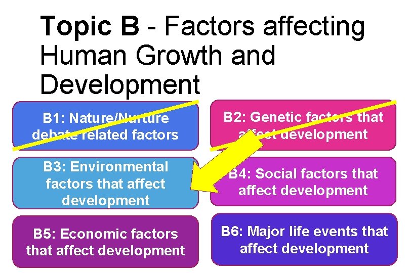 Topic B Factors affecting Human Growth and Development