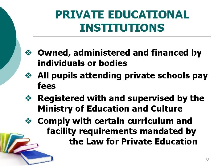 THE CYPRUS EDUCATIONAL SYSTEM AN OVERVIEW Presented by