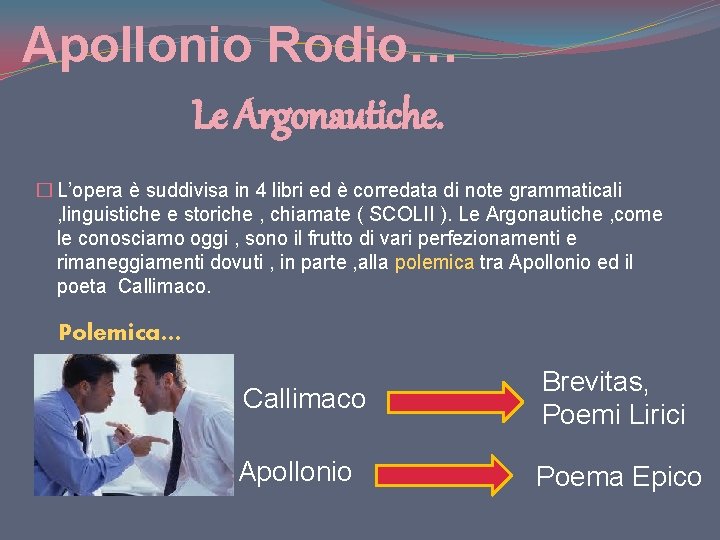 Apollonio Rodio Le Argonautiche Lopera suddivisa in 4