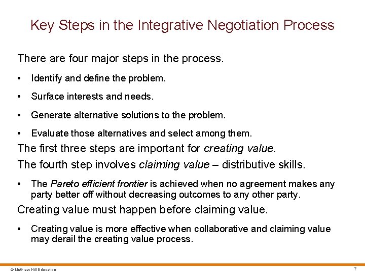 Because learning changes everything Negotiation Section 01 Negotiation