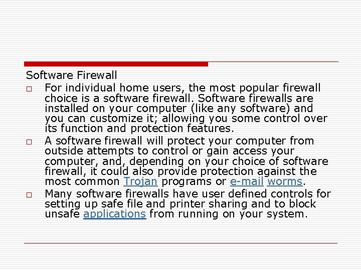 Important of Firewall Security in LAN Presented by