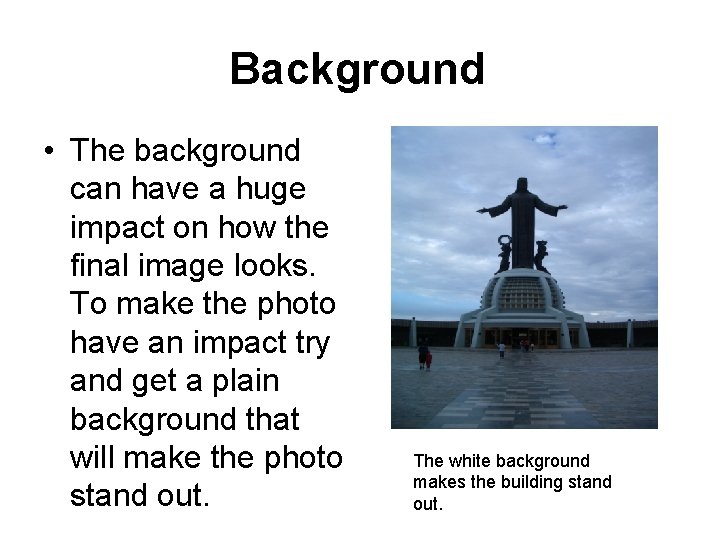 Basic rules of photography The photos that I
