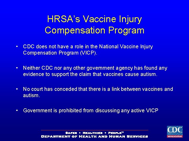 Immunization Safety Office Nuts and Bolts a Basic