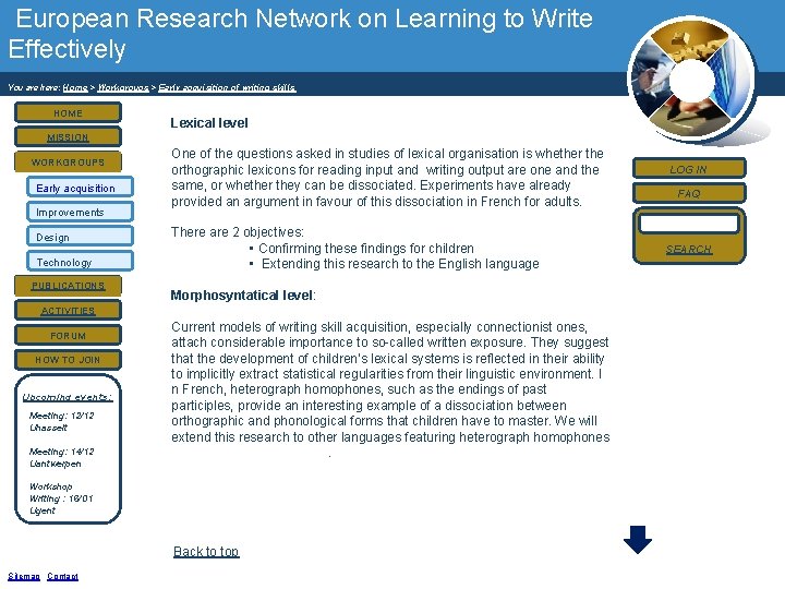 Welcome to the website of The European research