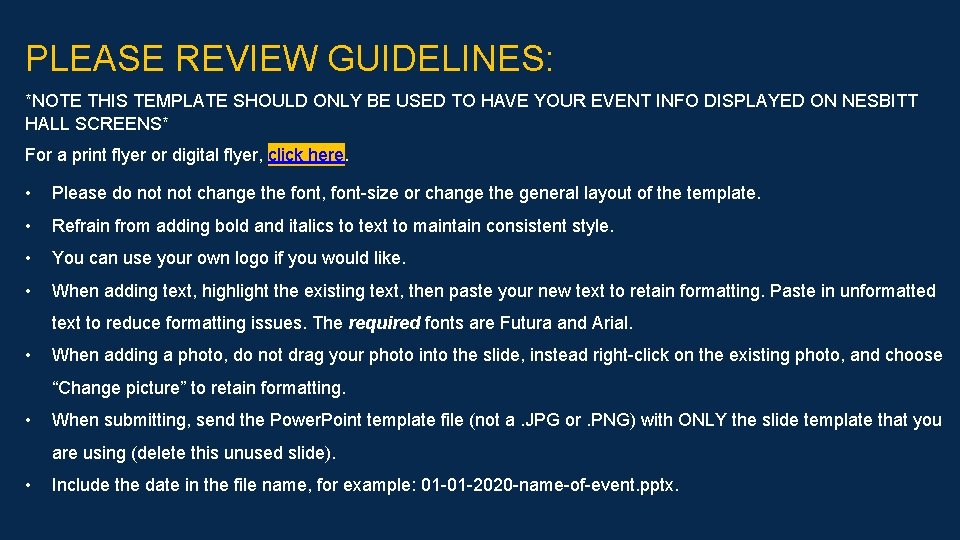 PLEASE REVIEW GUIDELINES NOTE THIS TEMPLATE SHOULD ONLY