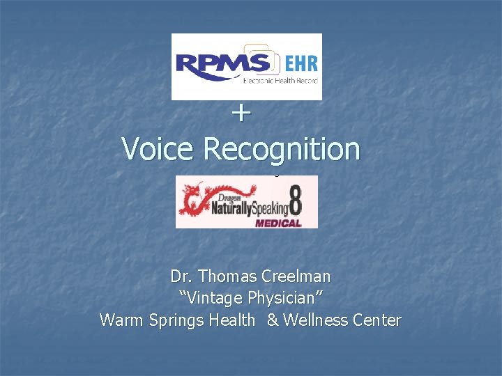 Voice Recognition Dr Thomas Creelman Vintage Physician Warm