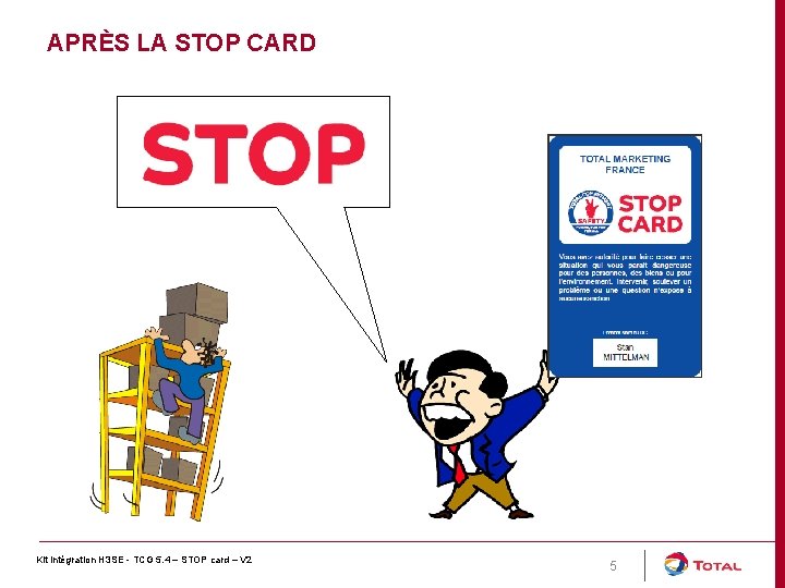 STOP CARD Formation Scurit des Nouveaux Embauchs Module