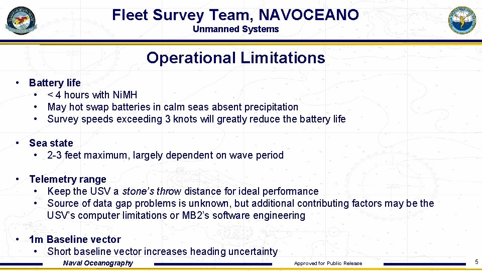 Fleet Survey Team NAVOCEANO Unmanned Systems Teledyne ZBoat