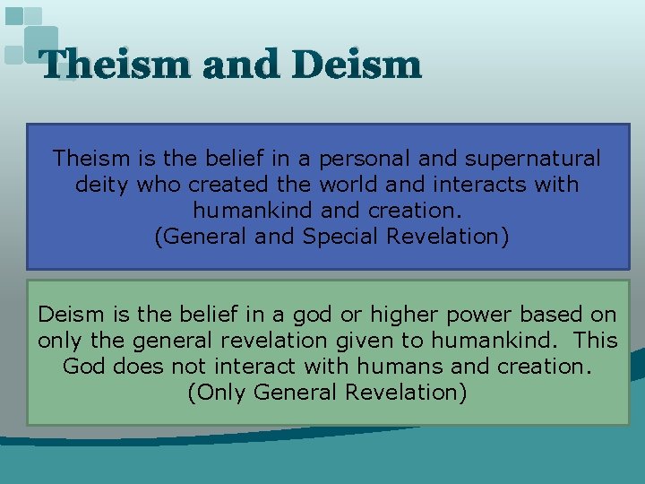 Theology How God Reveals Himself Theism The Christian
