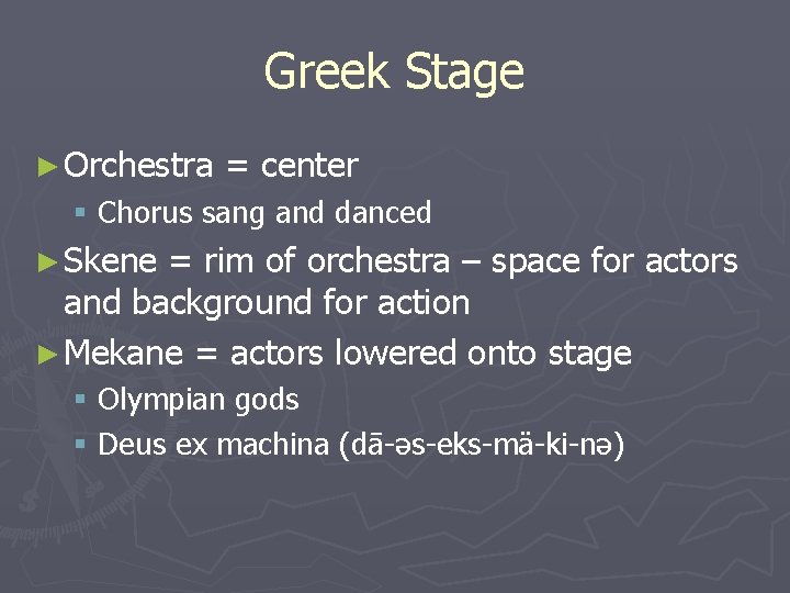 Greek Drama Origins Dionysia festival in honor of