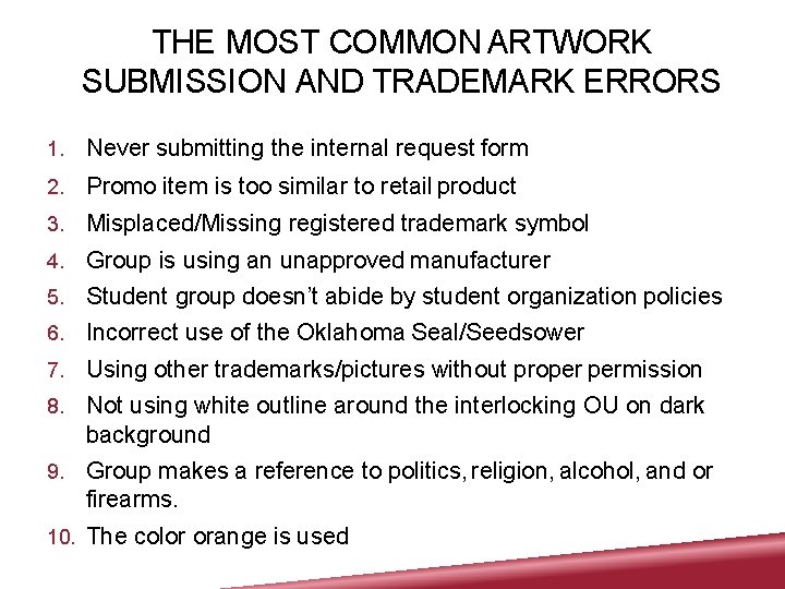 INTERNAL LICENSING AND BRANDING PRESENTATION OVERVIEW Registered trademark