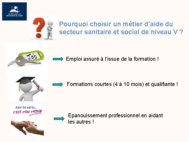 Focus sur un secteur les mtiers du sanitaire