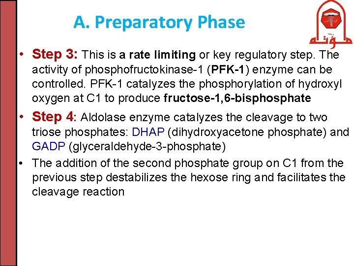 Glycolysis Dr Nesrin Mwafi Biochemistry Molecular Biology Department