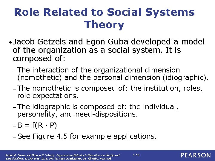 CHAPTER 4 A Systems Approach to Organizational Behavior