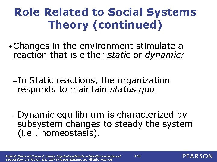 CHAPTER 4 A Systems Approach to Organizational Behavior