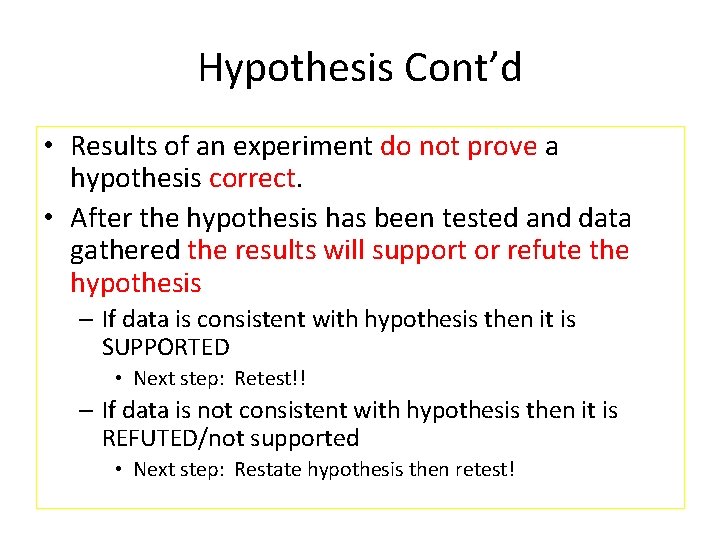 The Scientific Method Technological Design Hypothesis Reasonable ...
