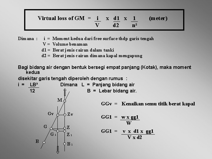 TOPIC 10 PERCOBAAN STABILITAS INCLINING EXPERIMENT Tujuan percobaan