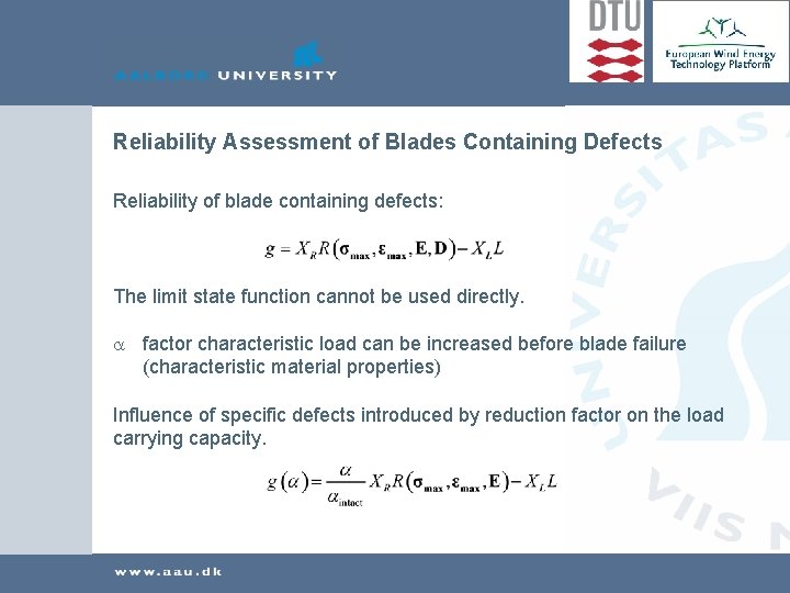 Distribution of Defects in Wind Turbine Blades Reliability