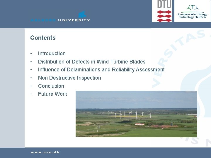Distribution of Defects in Wind Turbine Blades Reliability