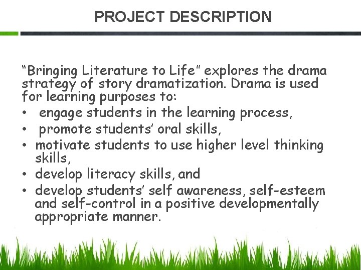 BRINGING LITERATURE TO LIFE THE GREAT KAPOK TREE