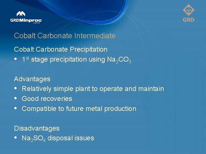 Processing Considerations for the Cobalt Recovery from Congolese