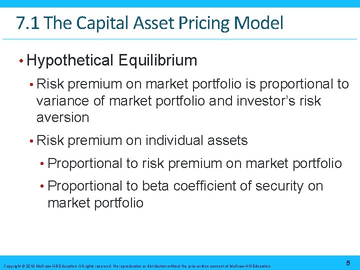 Chapter 7 CAPM and APT Bodie Kane and