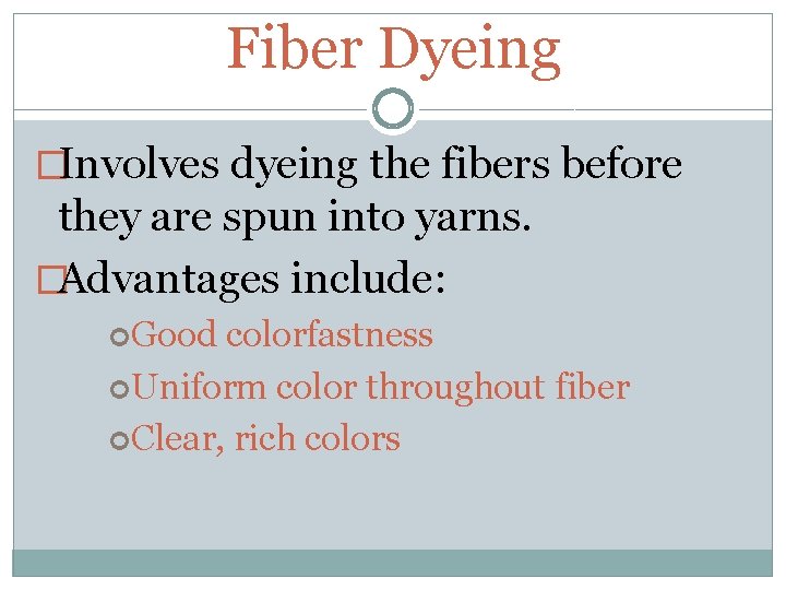 Fabric Dyeing Printing and Finishes APPAREL AND TEXTILE
