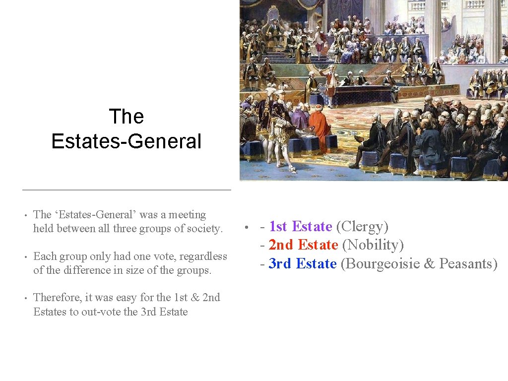 The French Revolution Ancient Regime the Reign of