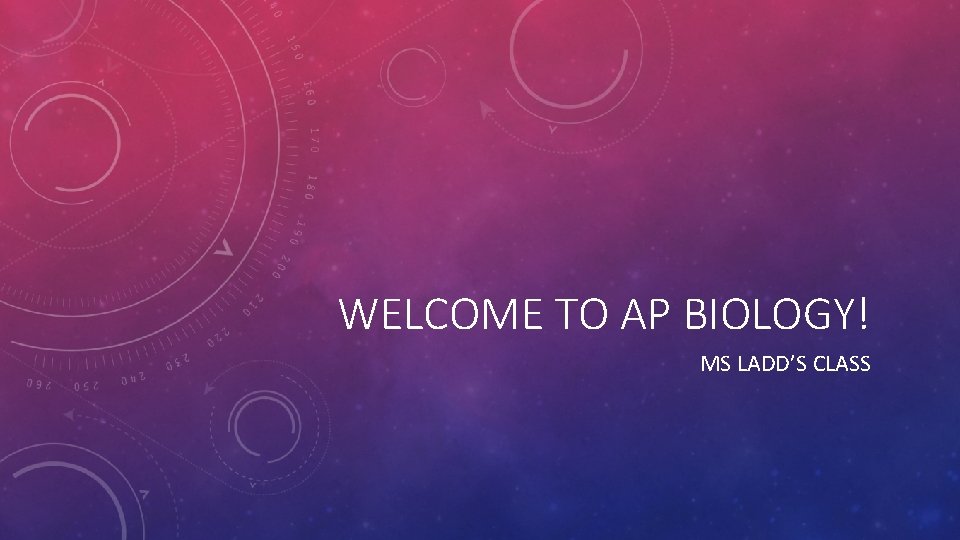 WELCOME TO AP BIOLOGY MS LADDS CLASS SYLLABUS
