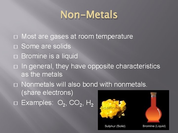GROUPING THE ELEMENTS Chapter 12 Section 2 Metals