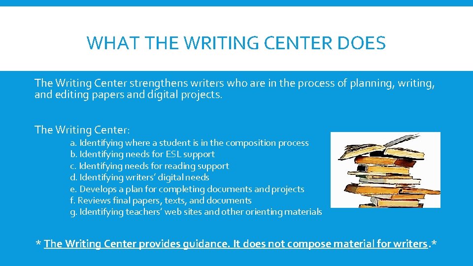 MACOMB COMMUNITY COLLEGE WRITING CENTER The MCC Writing