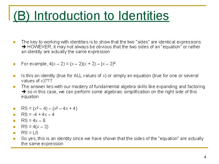 T 3 2 Trigonometric Identities IB Math SL