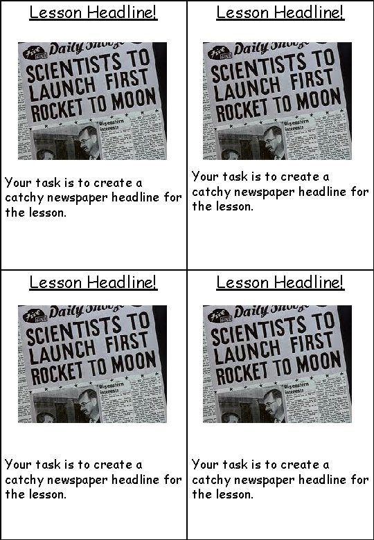 Call my bluff Your task is to write