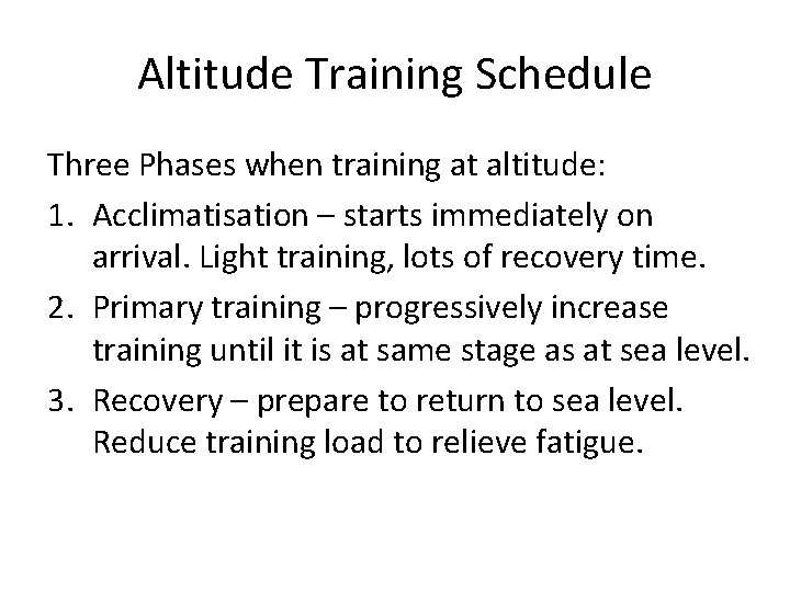 EXERCISE PHYSIOLOGY PREPARATION TRAINING METHODS SPECIALISED ...