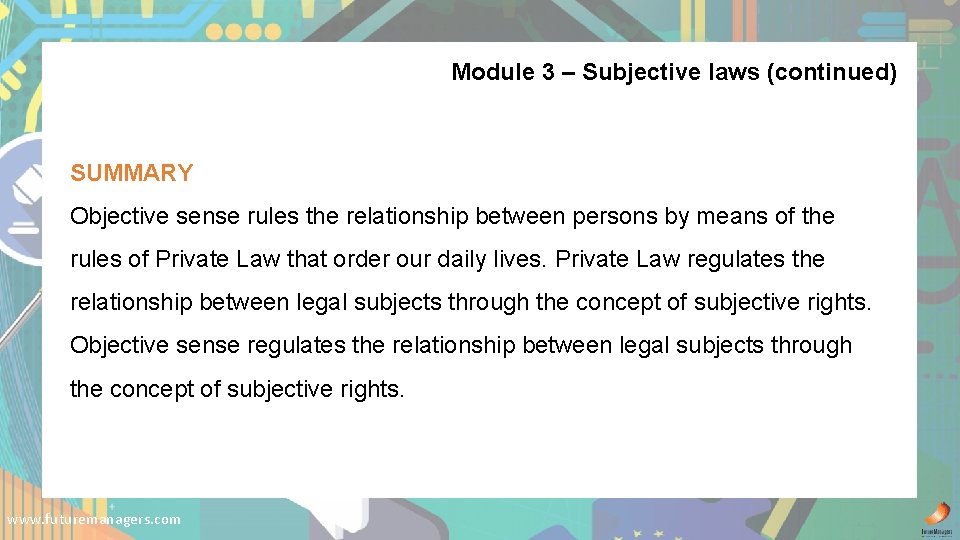 Public Law N 6 Module 1 The concepts