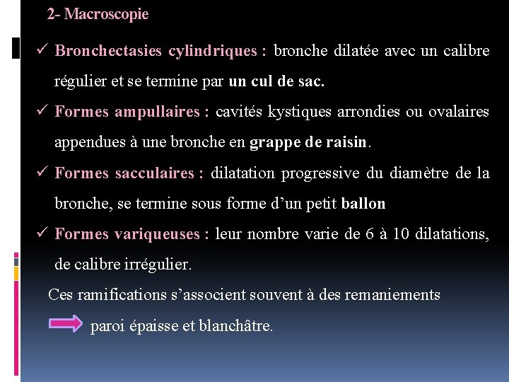 DYSTROPHIES BRONCHOPULMONAIRES Chapitre I DYSTROPHIES BRONCHIQUES ...