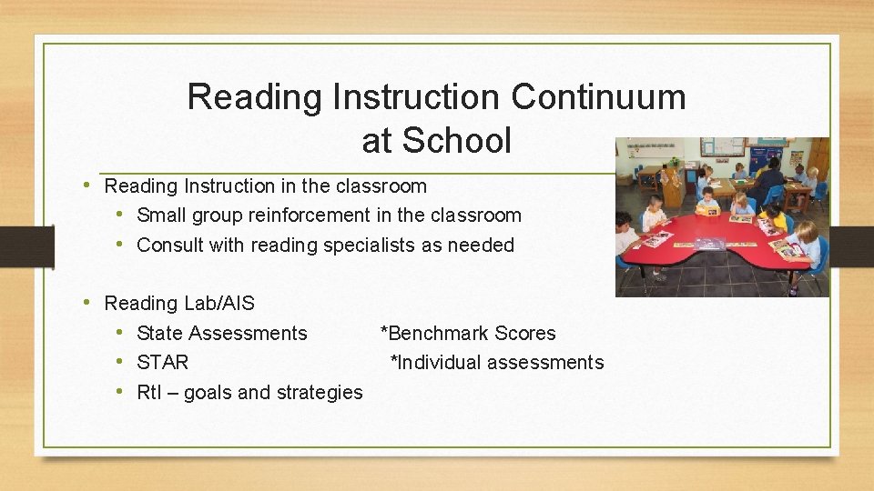 WCSD Elementary Reading Instruction Antoniette Barbosa and Barbara