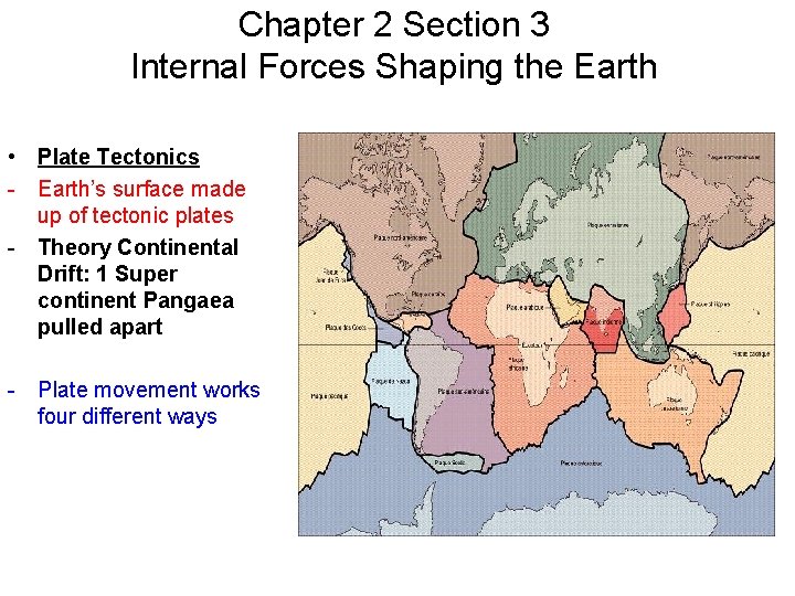 Chapter 2 Section 3 Internal Forces Shaping the